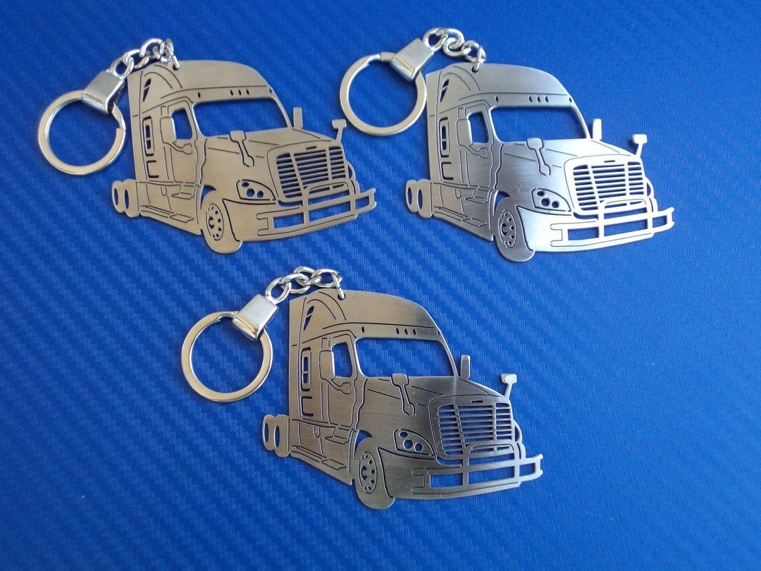 Custom FREIGHTLINER Keychain, Stainless Steel Key Ring for Birthday ...