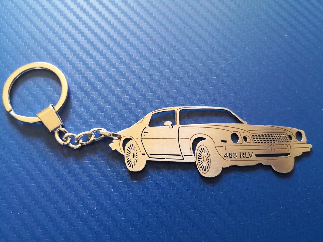 Custom Chevy Camaro LT 1975 Keychain, Stainless Steel Key Ring for ...