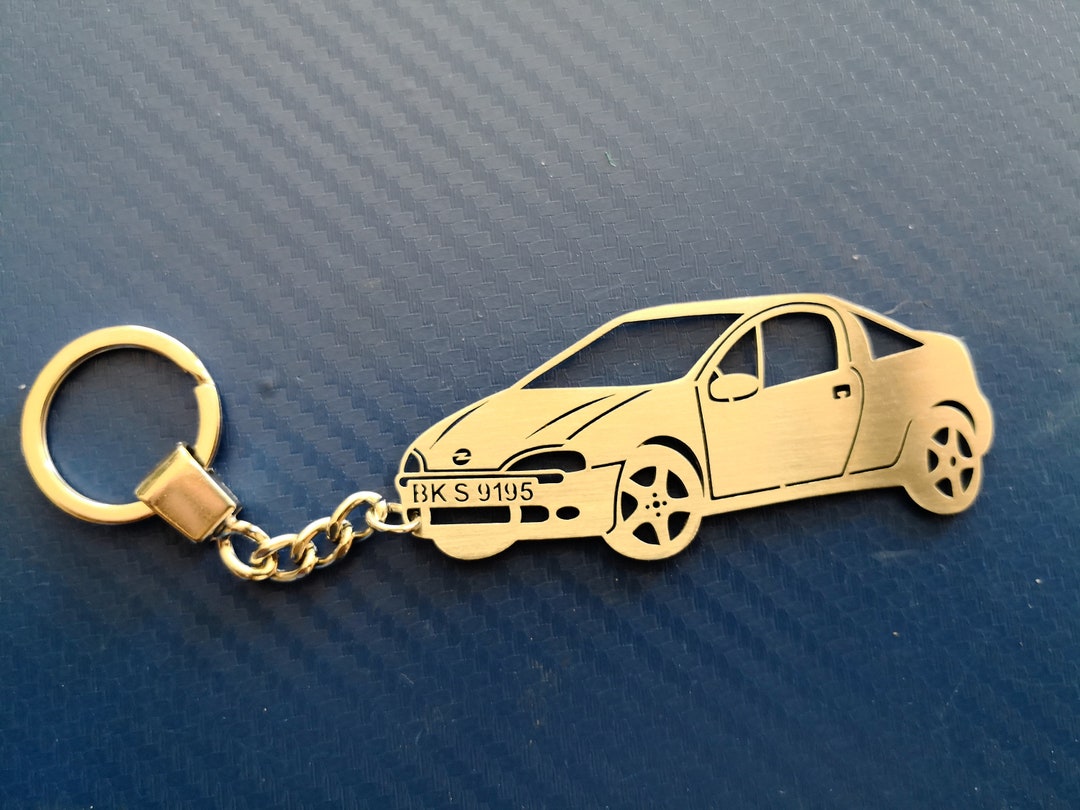 Custom Opel Tigra Car Keychain, Stainless Steel Key Ring for Birthday ...