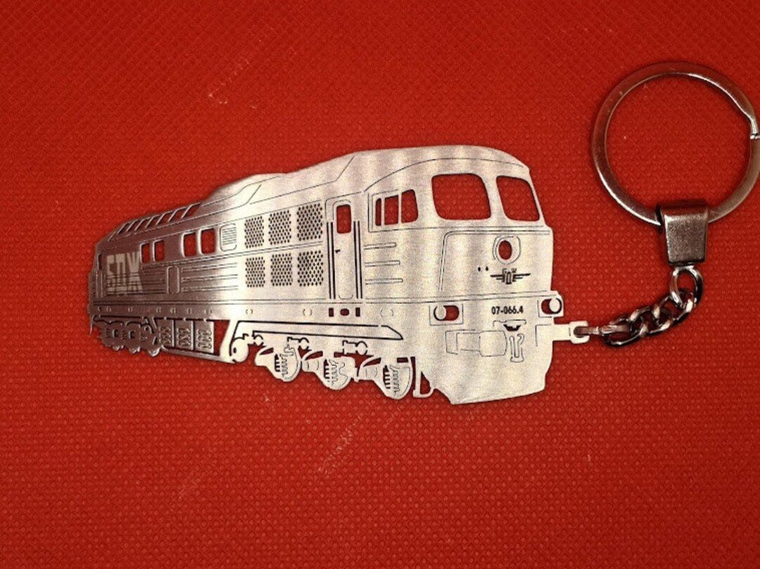 Custom Car Keychain for Diesel Locomotive Series 07, Stainless Steel ...