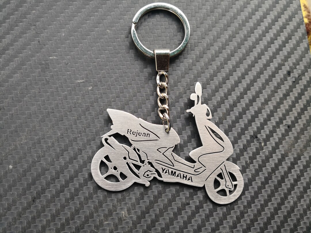 Custom Car Keychain for Moped , Stainless Steel Key Ring for Birthday ...