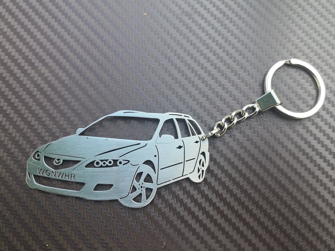 Custom Mazda 3 Combi 2005 Keychain Stainless Steel Key Ring - Etsy