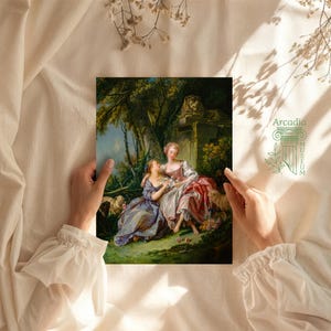 Rococo Lesbian Art Print, Vintage Painting, Sapphic Poster, the Love ...