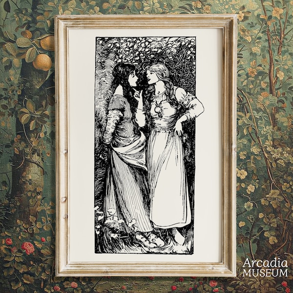 Sapphic Poster, Lesbian Art Print, Lesbians Kissing Wall Art, Girls ...