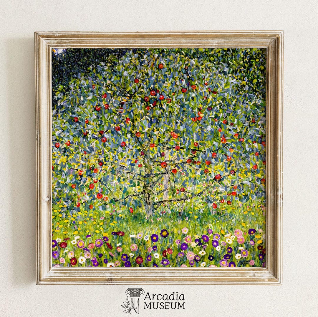 Apple Tree I 1912, Gustav Klimt Poster, Spring Landscape Wall Art Print ...