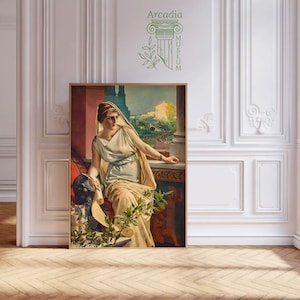 Hypatia of Alexandria Art Print, Hypatia Portrait, Vintage Painting ...