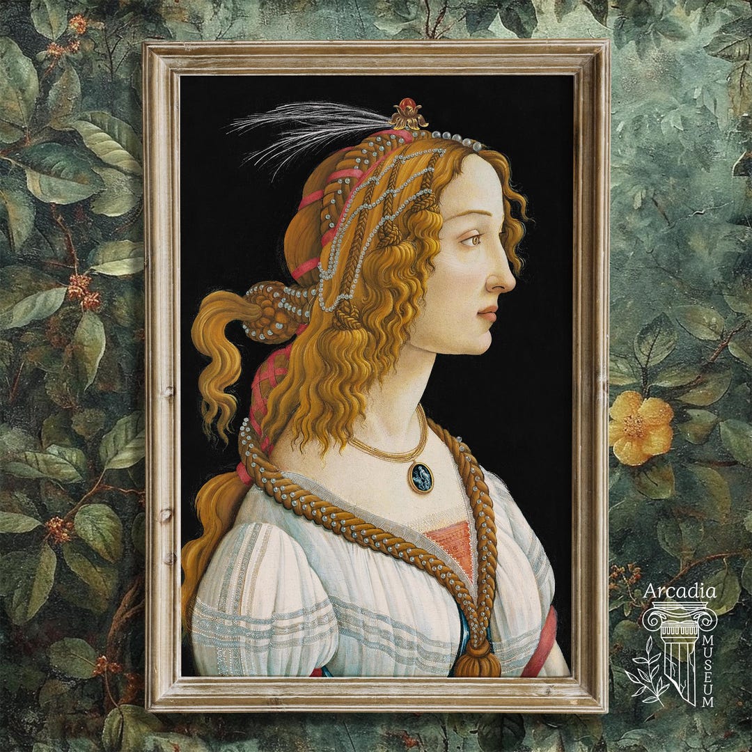 Sandro Botticelli, Simonetta Vespucci, Portrait of A Young Woman ...