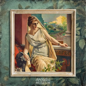 Hypatia of Alexandria Art Print, Hypatia Portrait, Vintage Painting ...