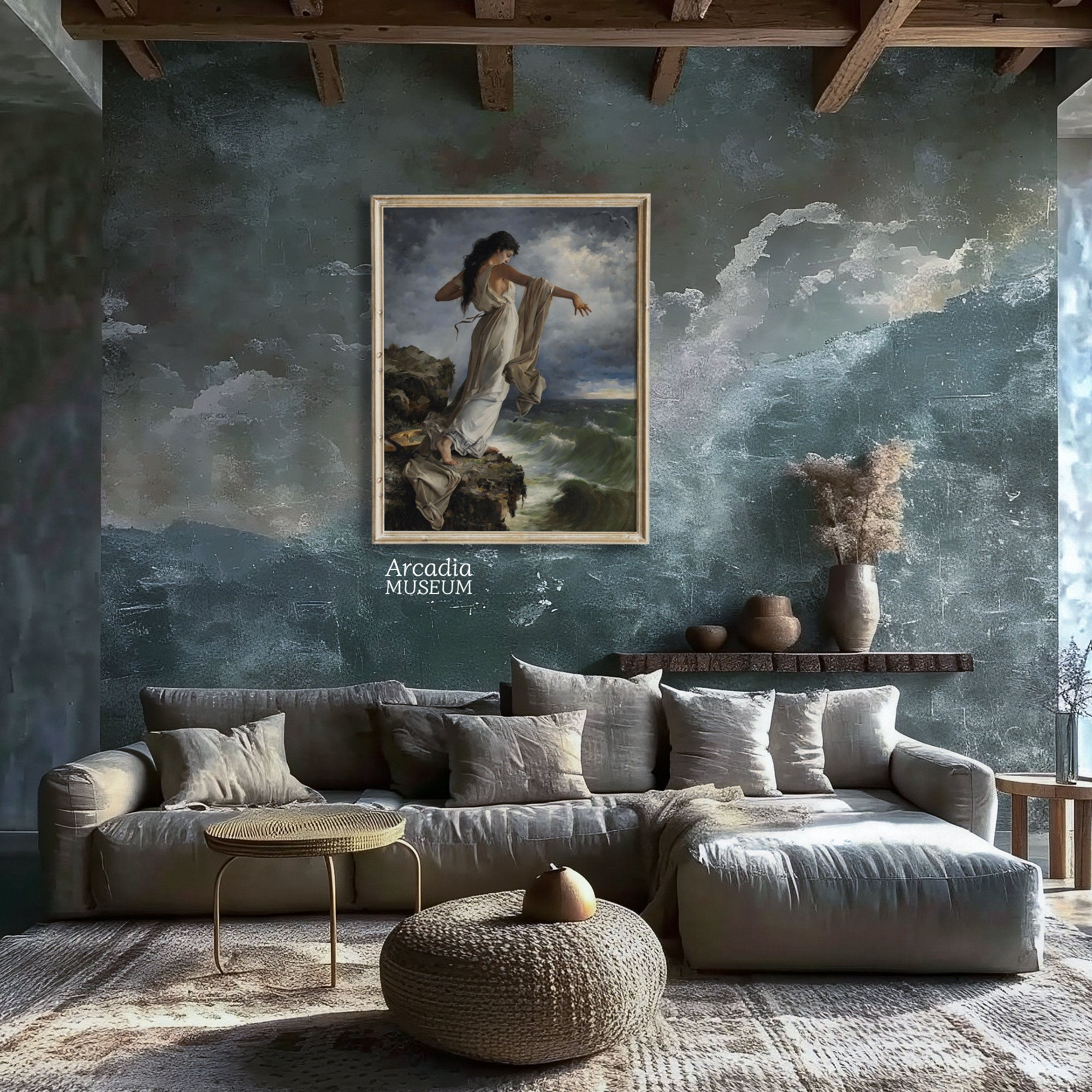 Death of Sappho Poster, Sappho Wall Art, Sappho Artwork, Sapphic ...