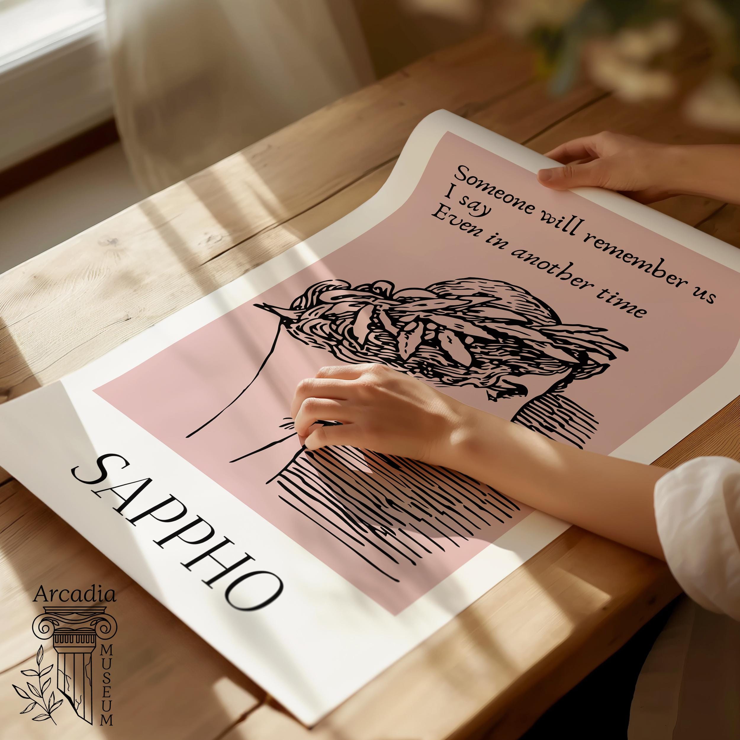 Sappho Quote Poster, Someone Will Remember Us I Say Even in Another ...