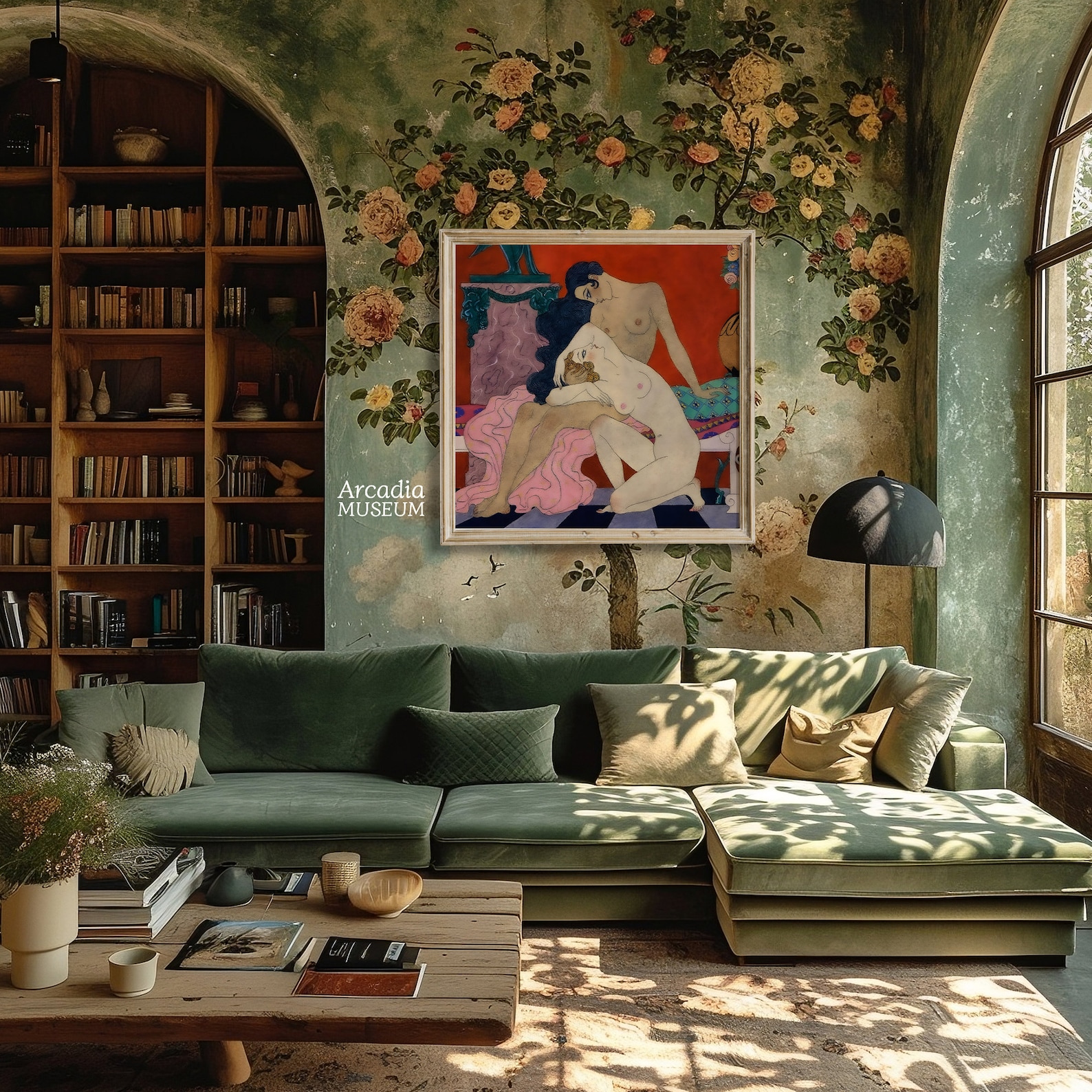 Sapphic Poster, Lesbian Art Print, Lesbians Kissing Wall Art, Girls ...