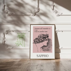 Sappho Quote Poster, Someone Will Remember Us, Sapphic Wall Art ...