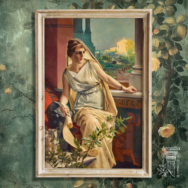 Hypatia of Alexandria Art Print, Vintage Philosophy Poster, Julius ...