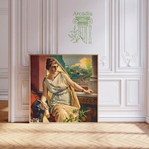 Hypatia of Alexandria Art Print, Hypatia Portrait, Vintage Painting ...