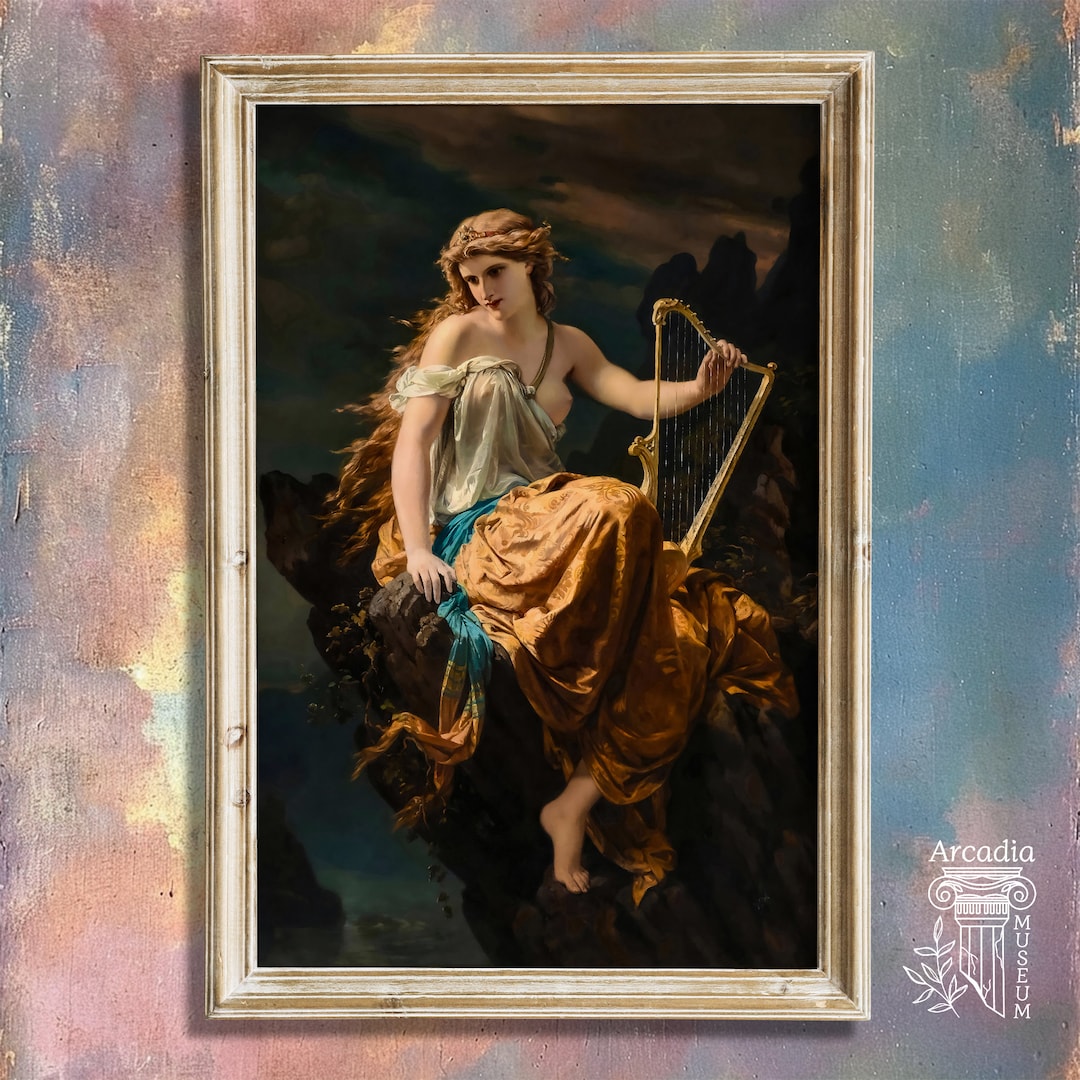 Erato Poster, Greek Muse of Love Poetry, Divine Feminine, Clemens Bewer ...