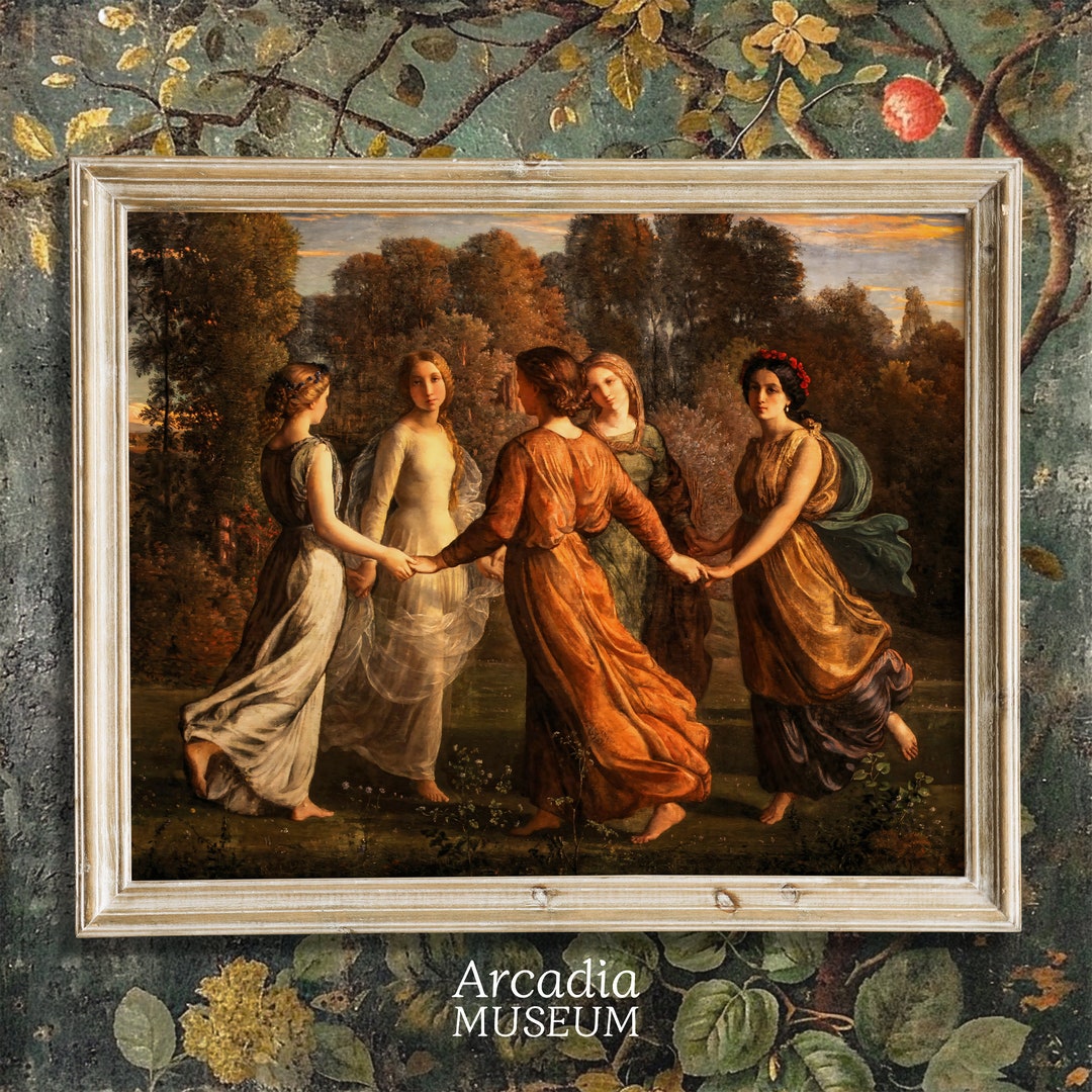 Women's Circle Dance Poster, Rite of Spring Print, Sisterhood Art ...