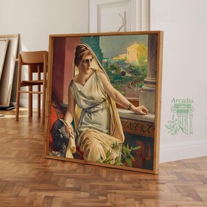 Hypatia of Alexandria Art Print, Hypatia Portrait, Vintage Painting ...