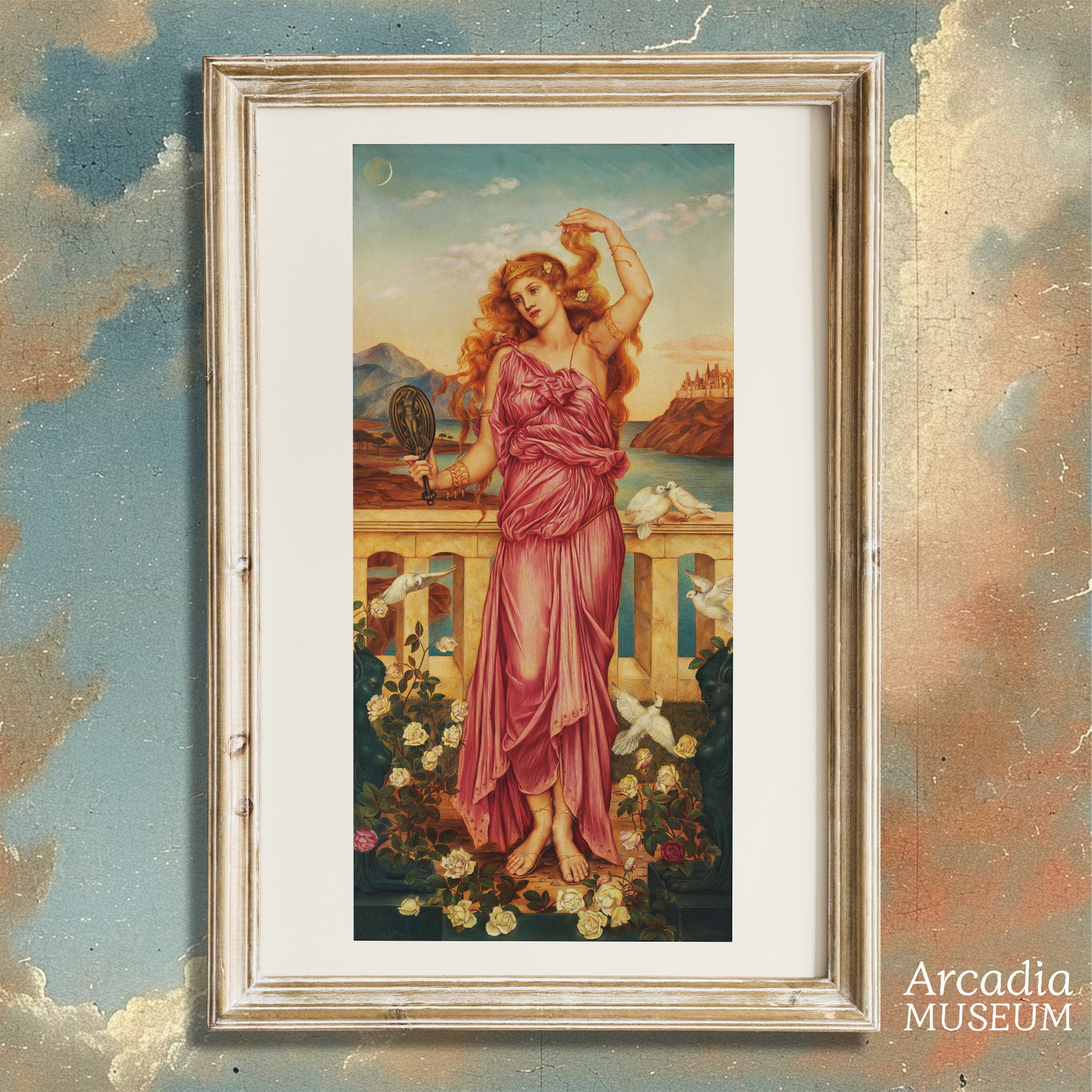 Helen of Troy, Greek Goddess Poster, Divine Feminine Art, Ancient ...