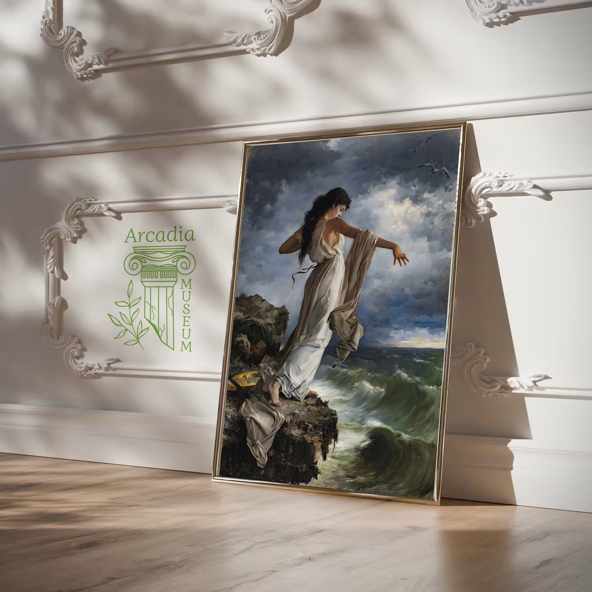 Death of Sappho Poster, Sappho Wall Art, Sappho Artwork, Sapphic ...