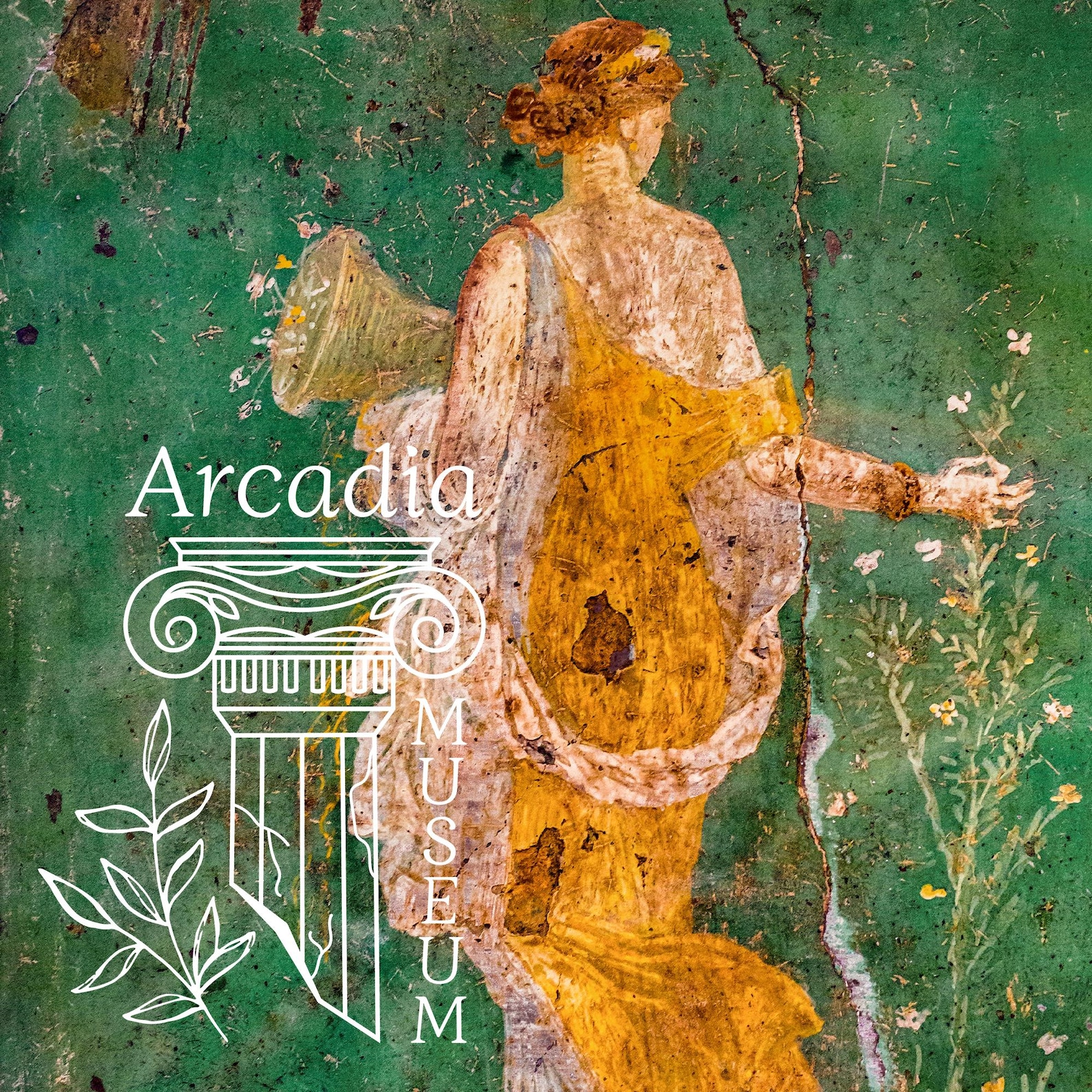 Goddess Flora Fresco, Pompeian Wall Painting, Persephone Art Print ...