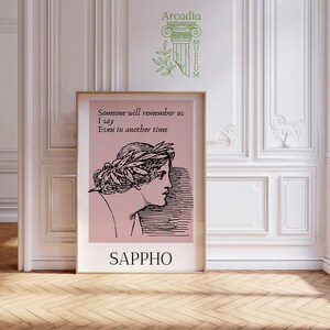 Sappho Quote Poster, Someone Will Remember Us, Sapphic Wall Art ...