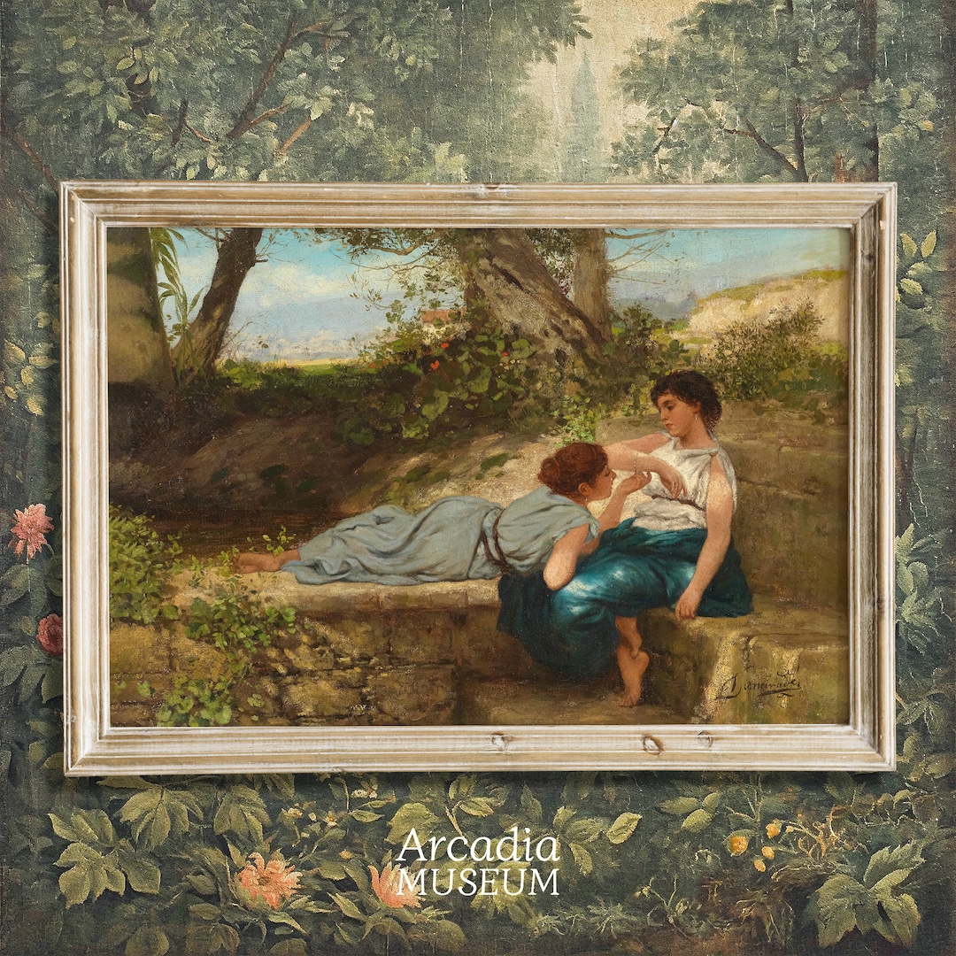 Lesbian Poster, Sapphic Wall Art, Sapphic Painting Subtle, Queer Decor ...