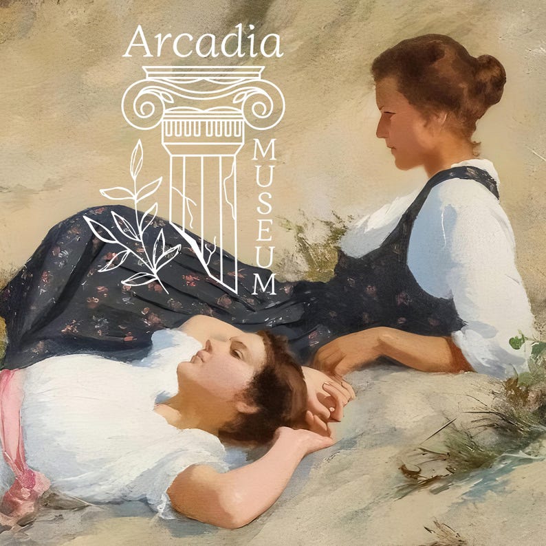 Lesbian Couple on the Beach Print, Sapphic Vintage Painting, Queer ...