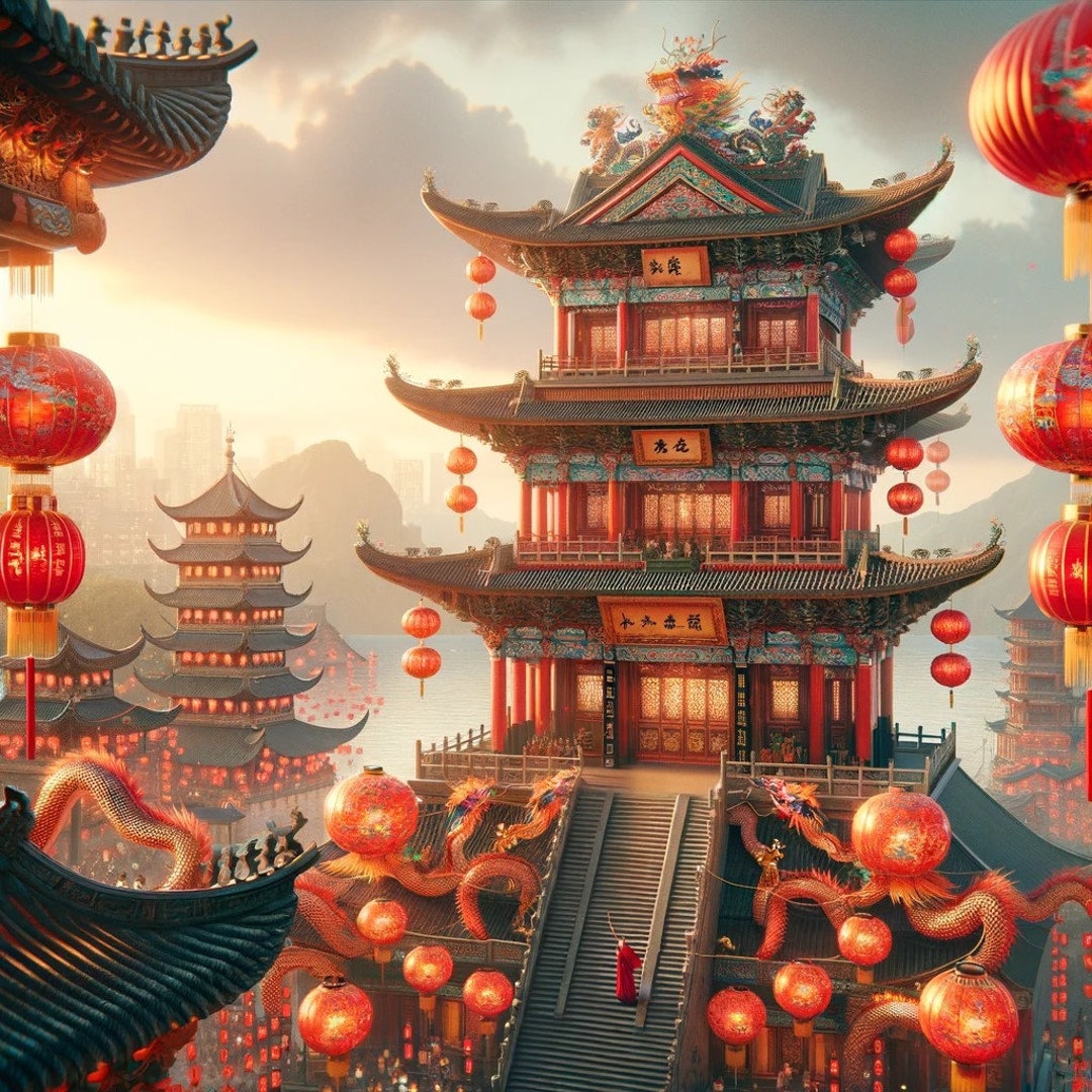 4K Elements of Chinese Culture - Etsy