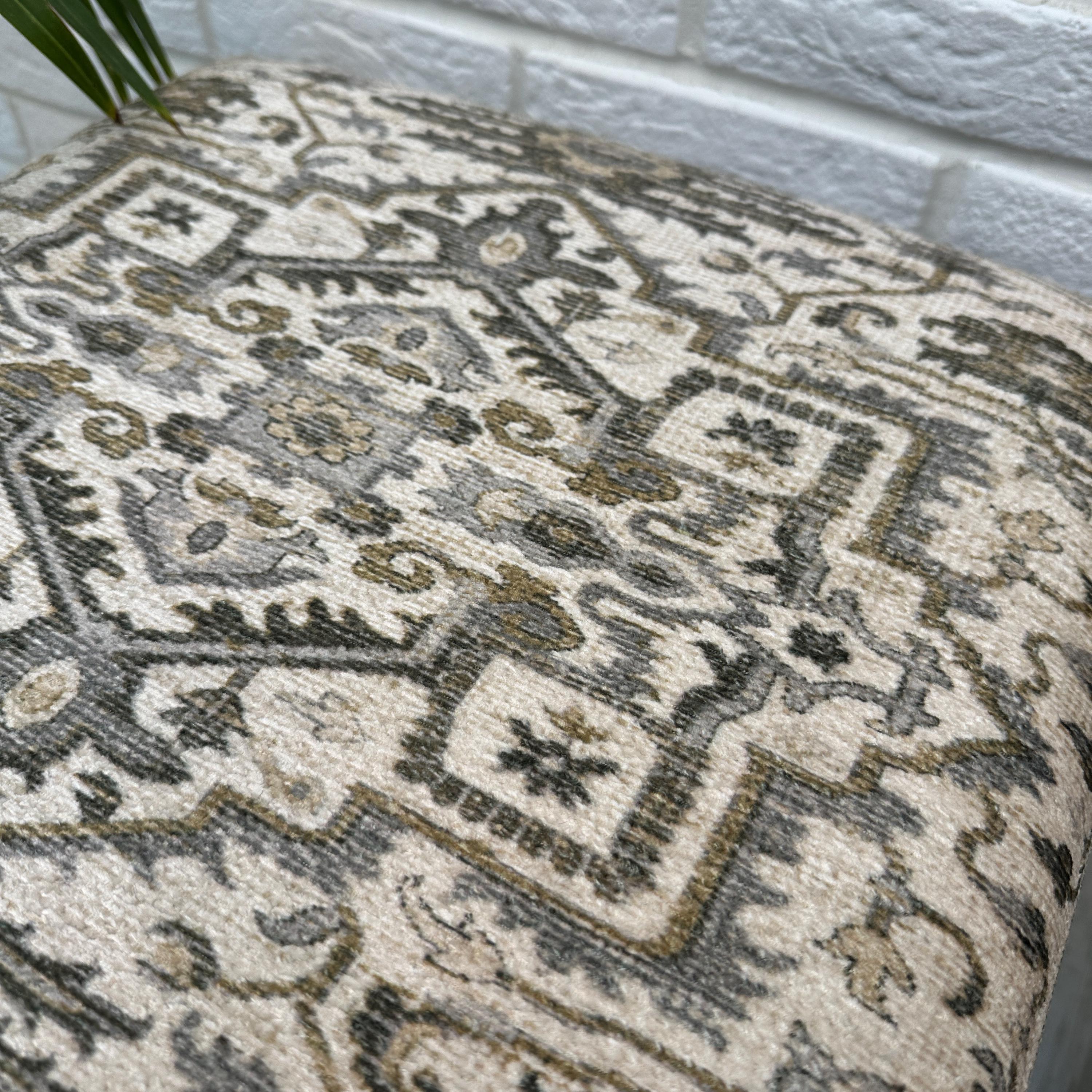 Bohemian Square Bench 18x18", 32x32" Ottoman Coffee Table, Boho Small ...
