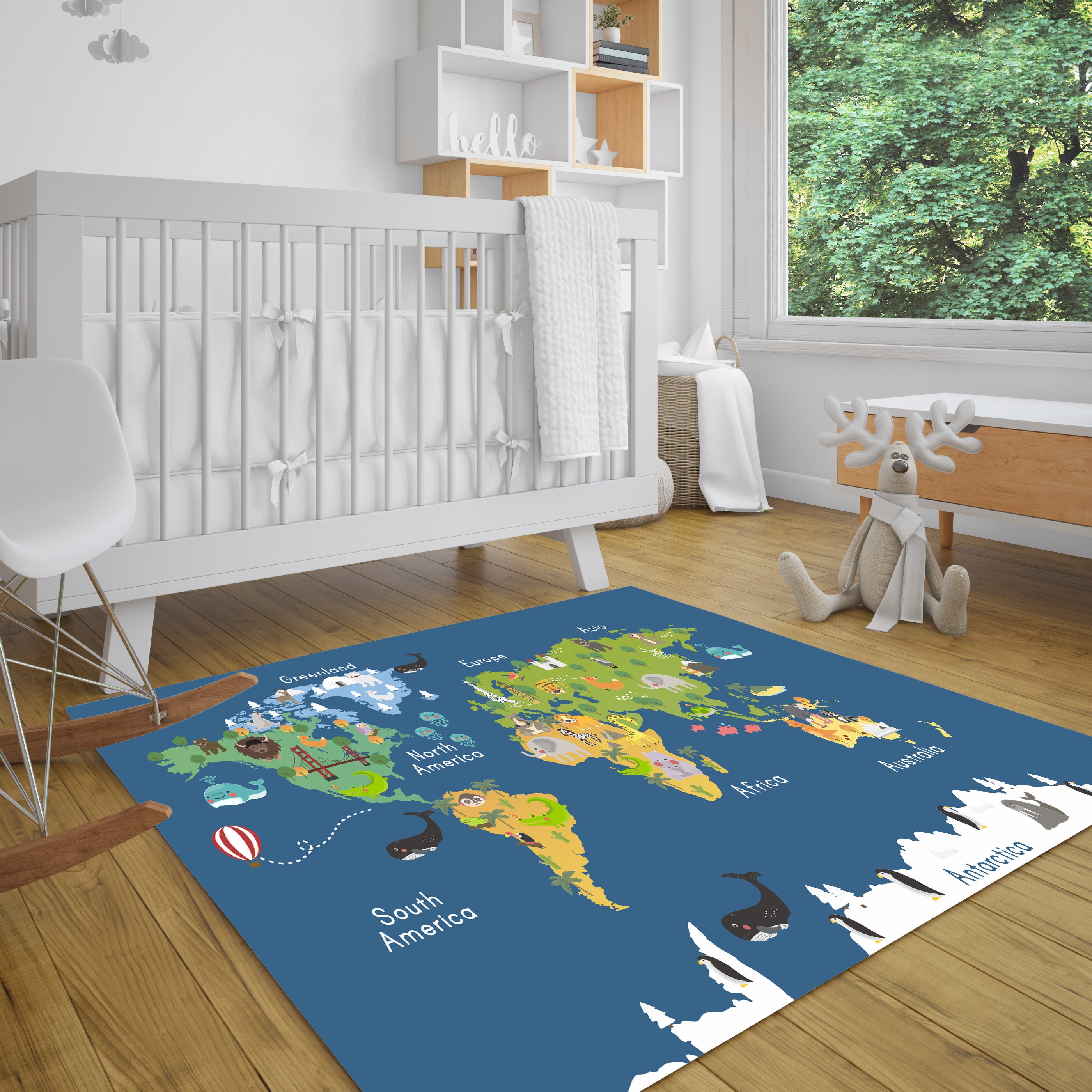Personalized World Map Kids Carpeteducation Kids Rugworld - Etsy