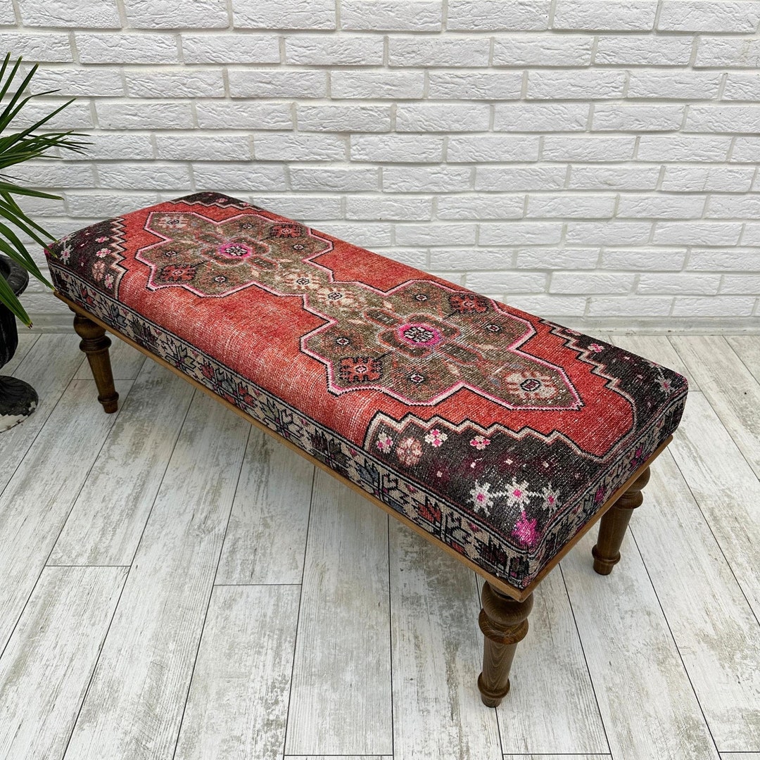 Long Ottoman Bench for Bedroom End of Bed XL, Livingroom Bench ...