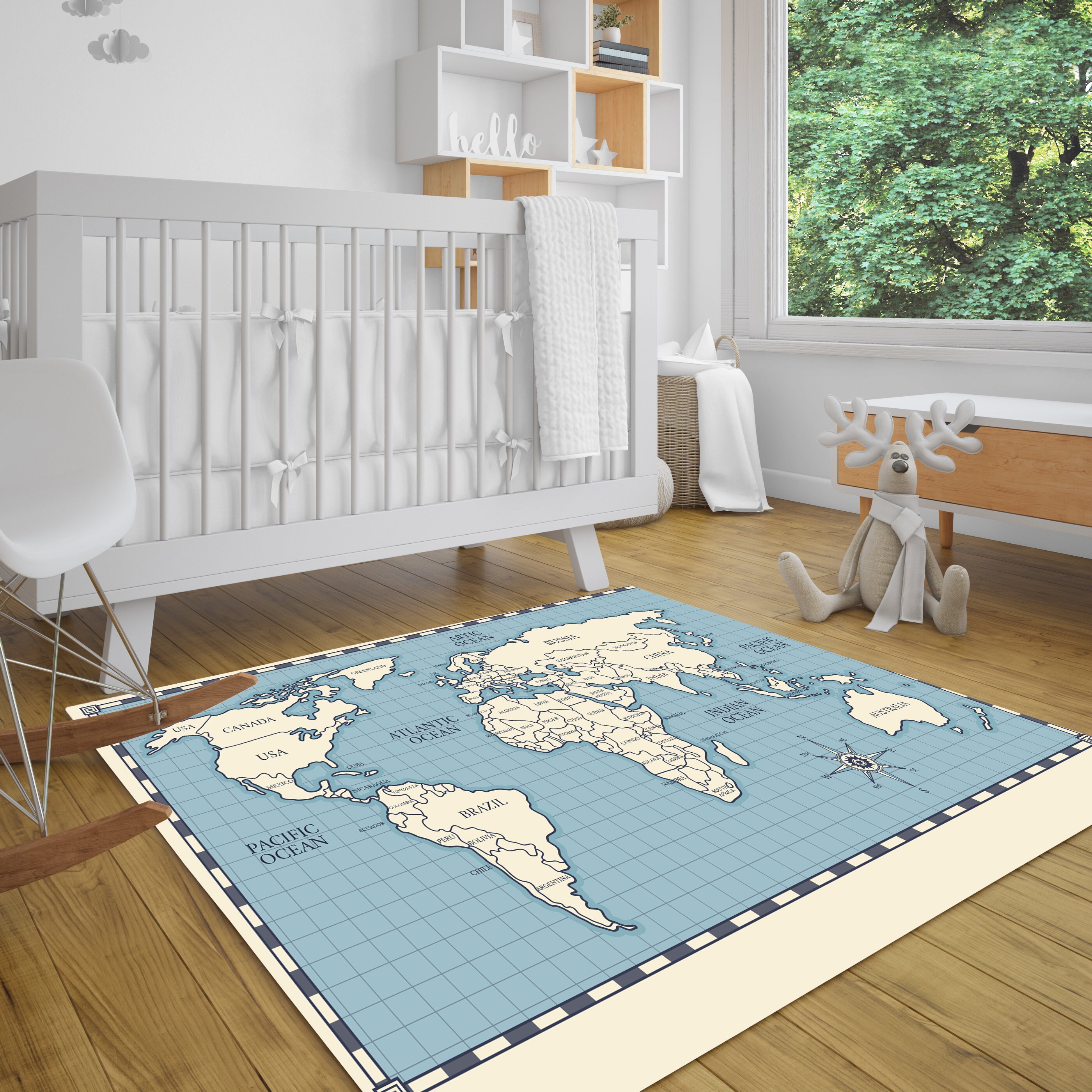 Personalized World Map Kids Carpeteducation Kids Rugworld - Etsy