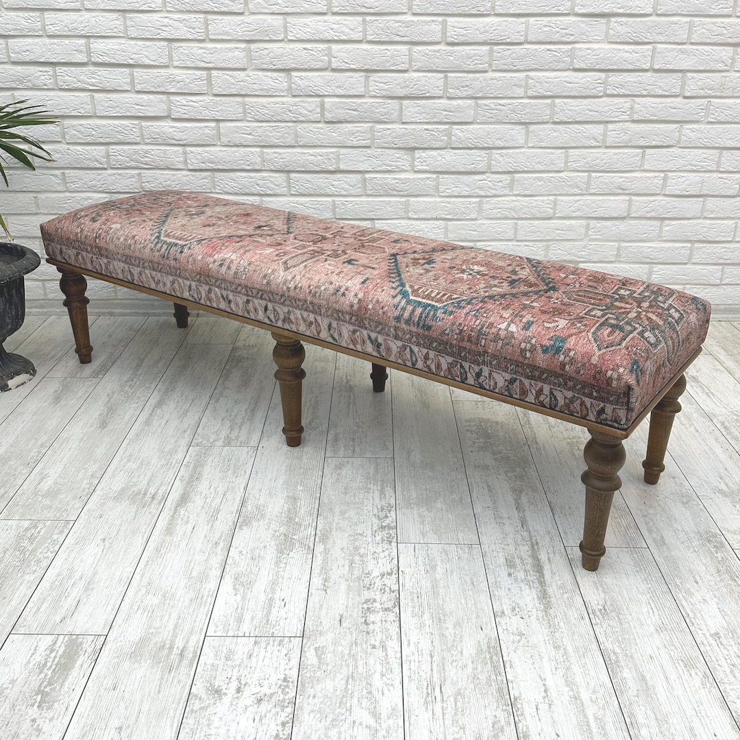 Extra Long Ottoman Bench 18x63", King Size Bed End Ottoman Bench ...