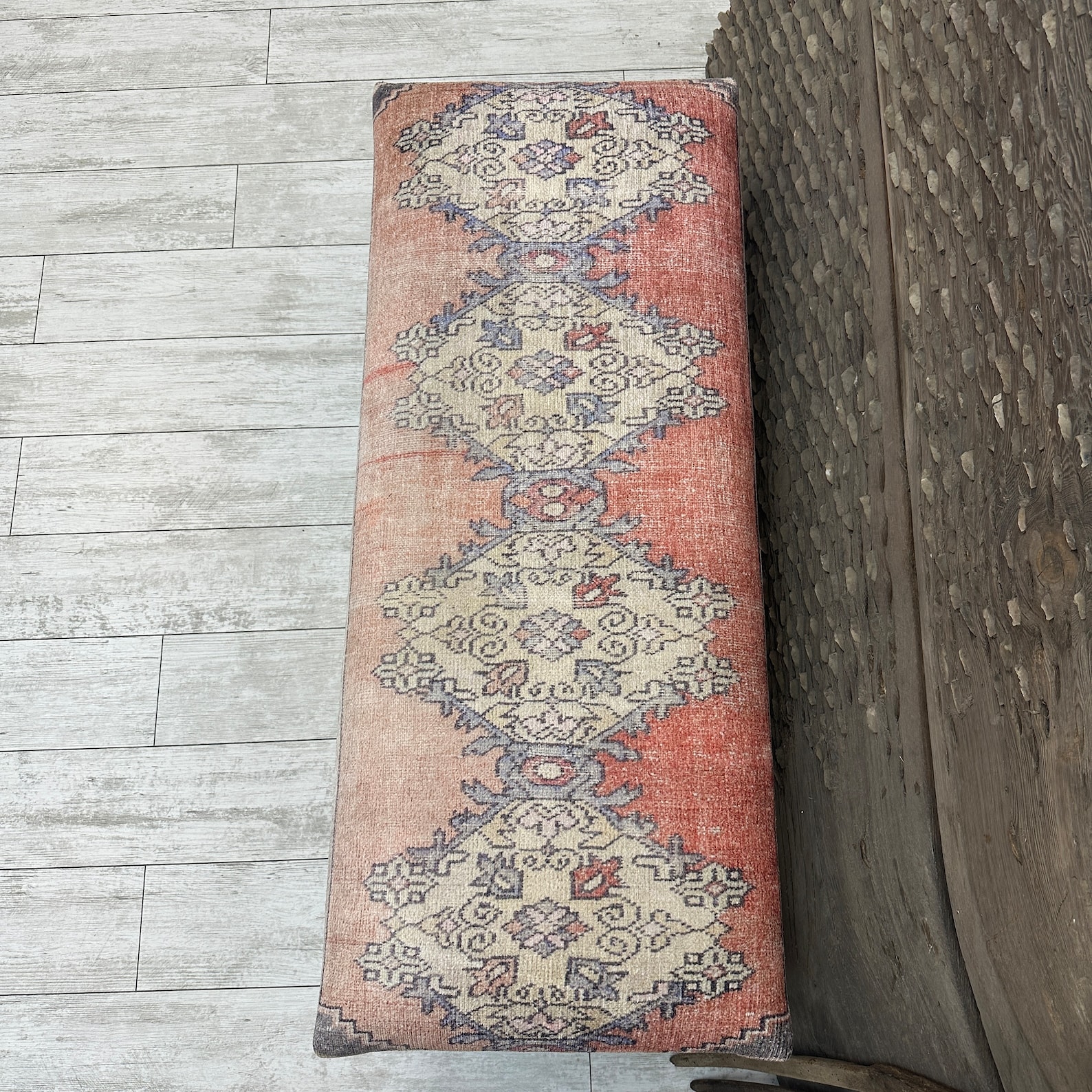 Persian Rug Long Bedroom Ottoman Bench 18x18x43