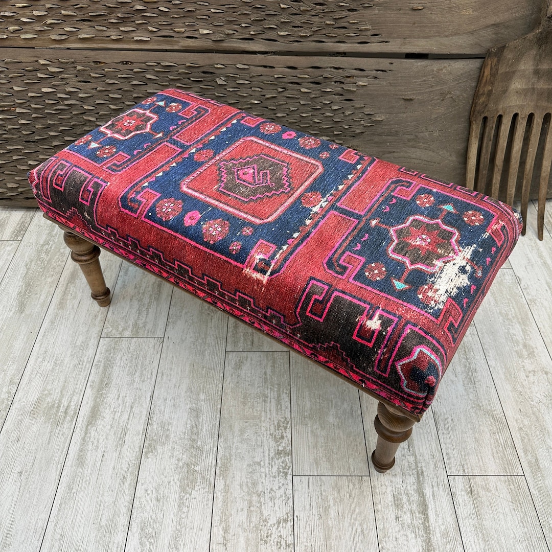 Upholstered Ottoman Bench for Bedroom 18x36", Kitchen Dining Seat, Boho ...