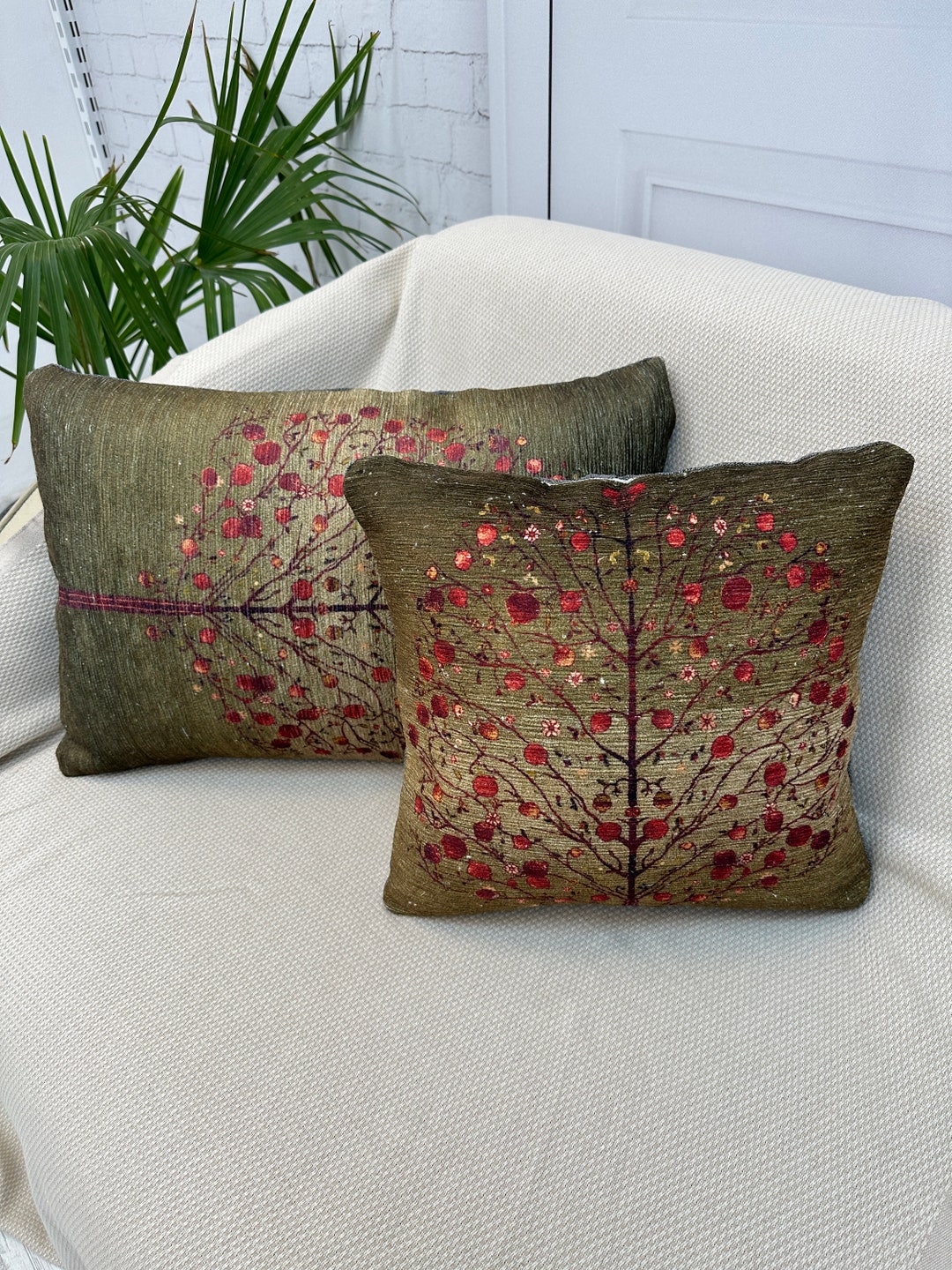 Boho Pillow, Bench Cushion, Throw Pillow, Mini Pillow Covers, Couch ...
