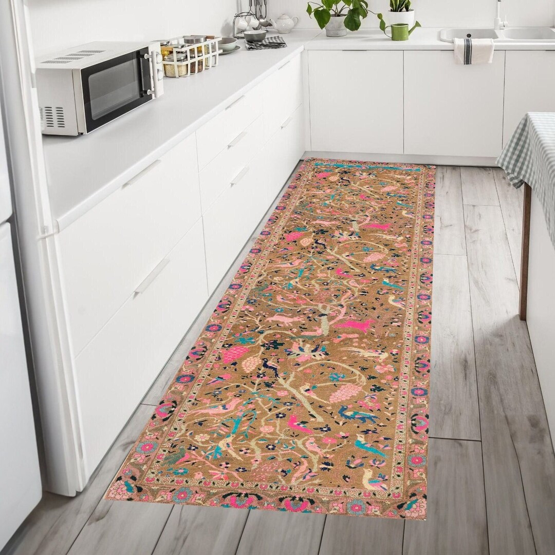 Animal Print Runner Rug, Persian Area Rug 4x6, Entry Hallway Runner Rug ...