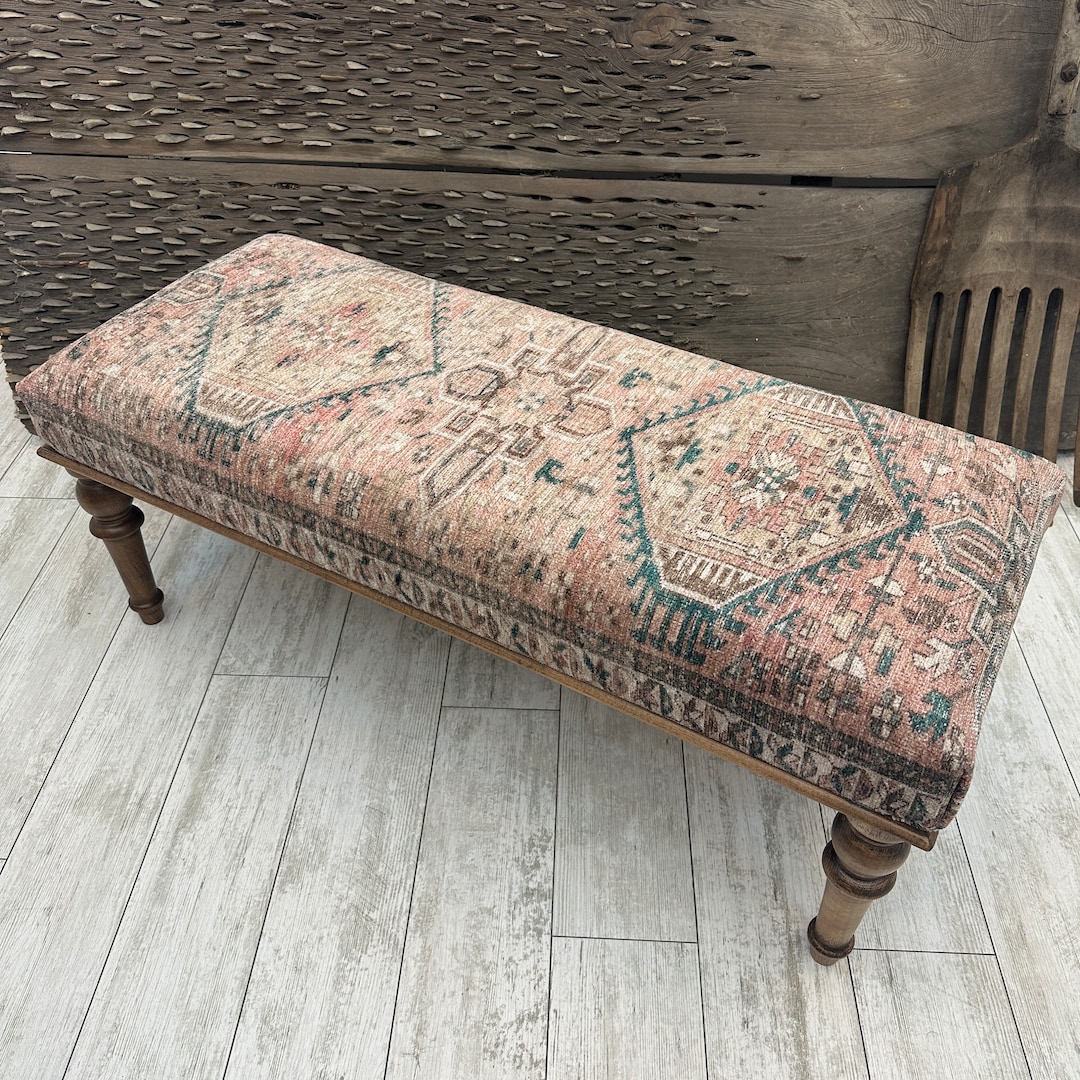 Ottoman Bench, Dining Table Seat, Piano Bench, Bedroom Seat, Handmade ...