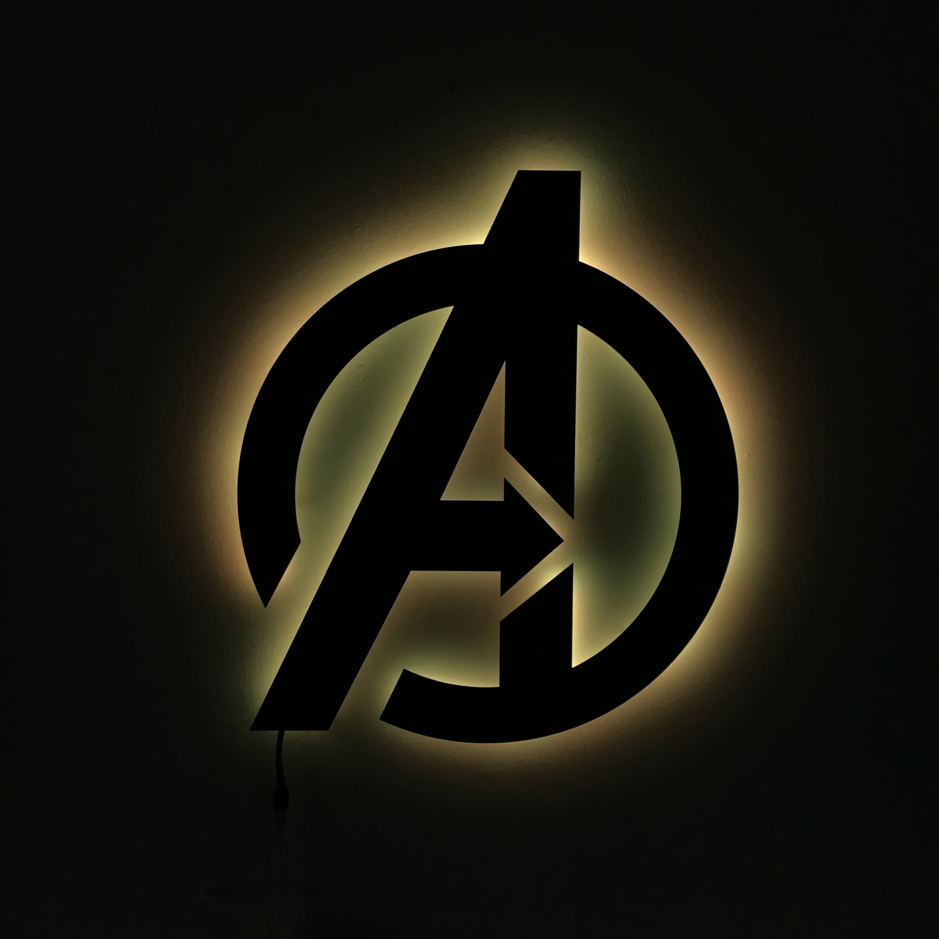 Avengers RGB Led Sign, RGB Color Changing, Super Heroes Led Sign ...