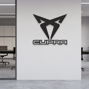 Cupra Led Lighted Metal Sign, SUV Car Logo, Metal Wall Decor, Garage ...