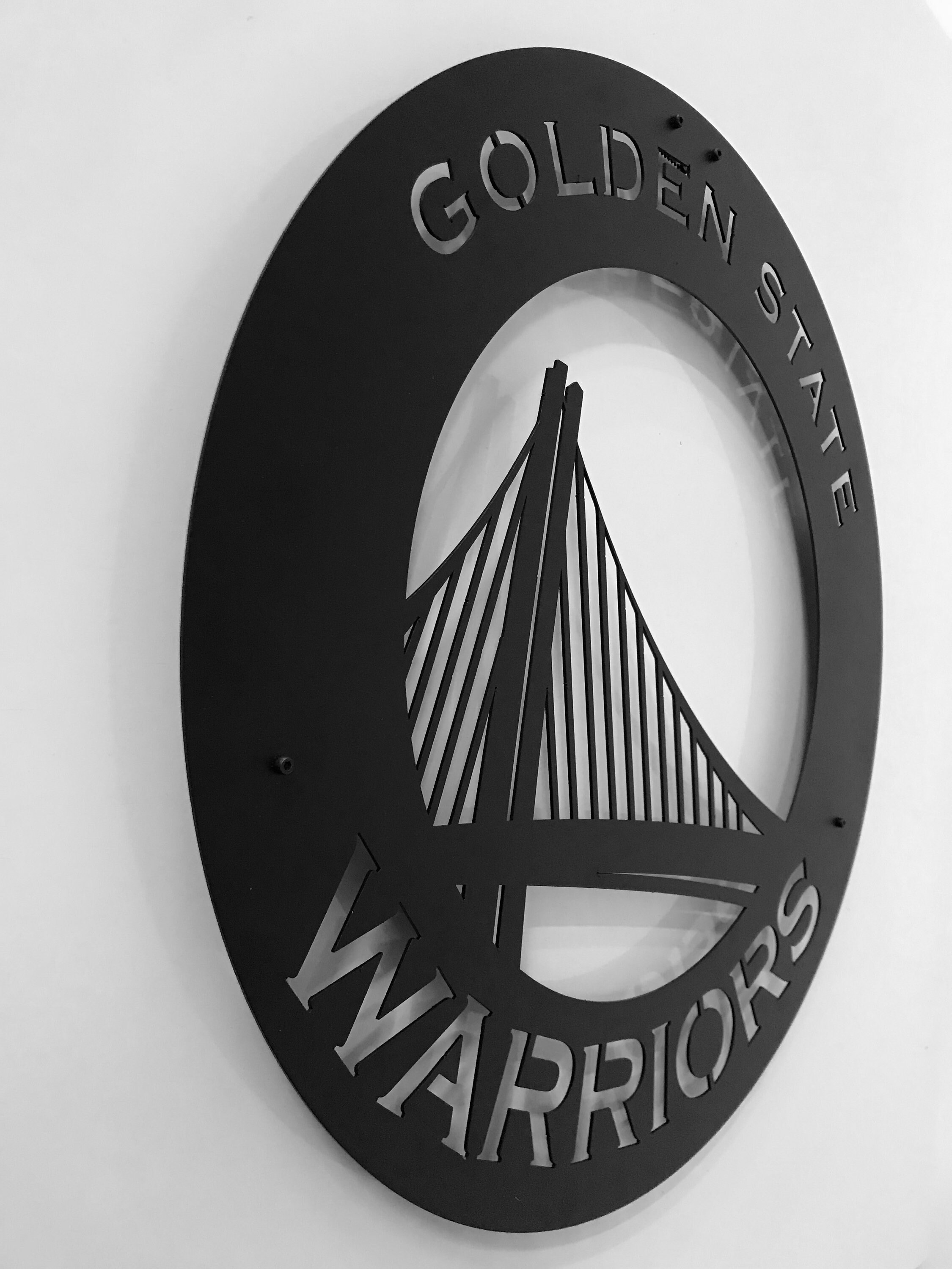 Golden State Metal Led Sign, Warriors Wall Decor, Basketball Lover Wall ...