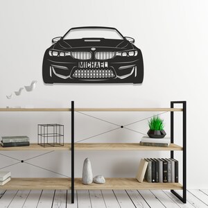 Custom BMW M4 LED Wall Art, BMW M Series Car, Personalized Car ...