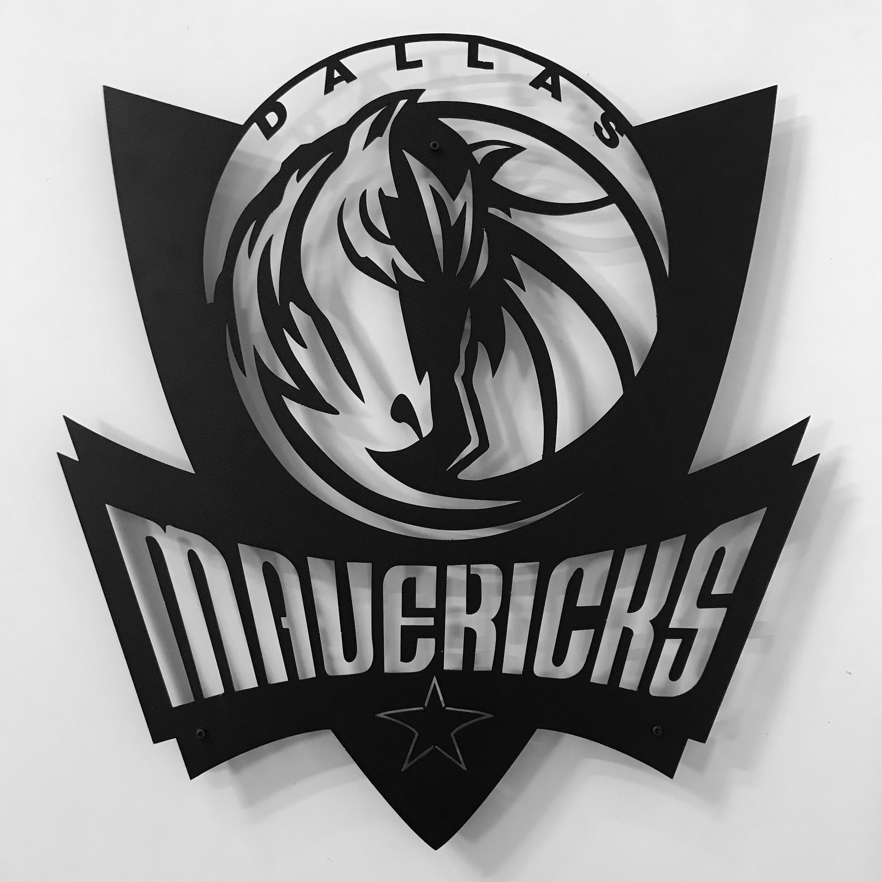 Mavericks Led Lighted Logo, Dallas Mavericks Led Wall Art, Wall Decor ...