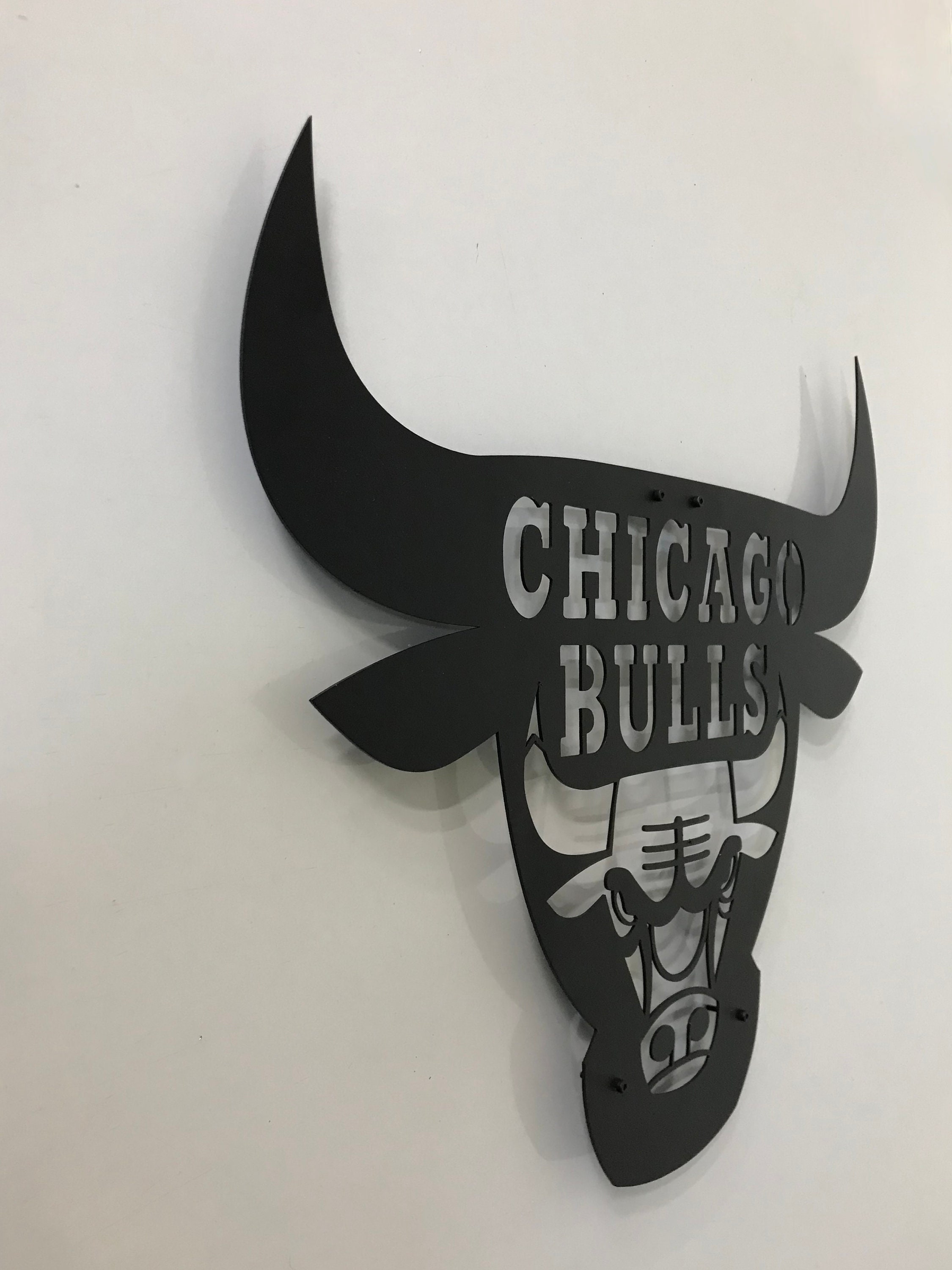 Chicago Bulls Metal Led Sign, Chicago Bulls Led Wall Decor, Bulls Team ...