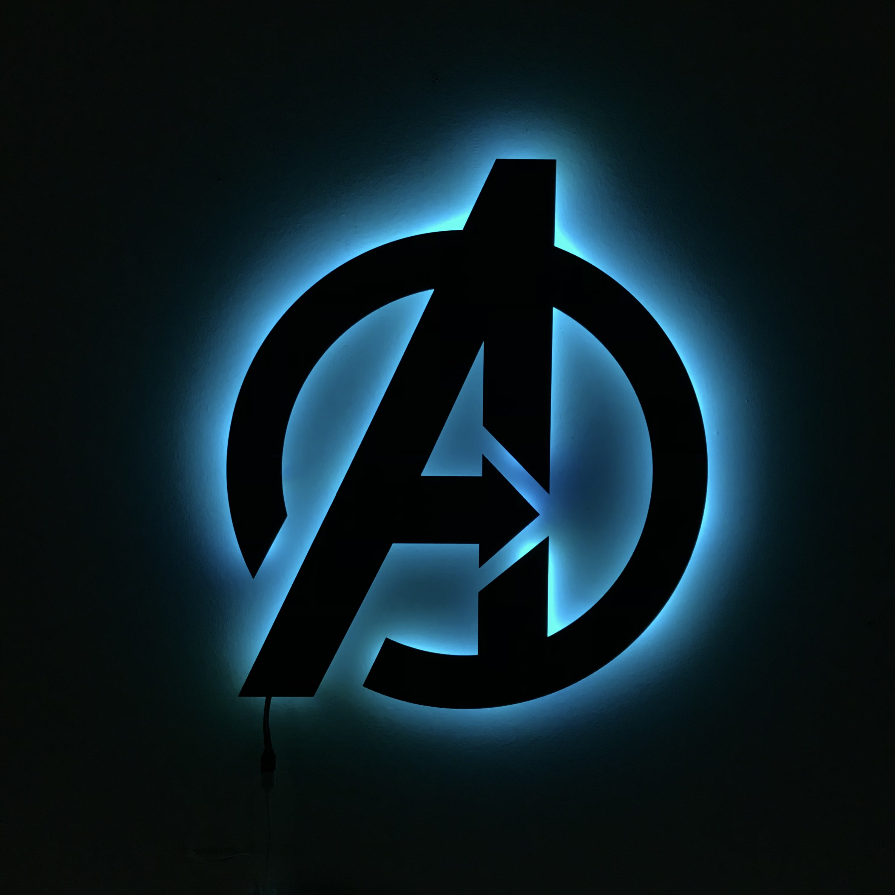 Avengers RGB Led Sign, RGB Color Changing, Super Heroes Led Sign ...