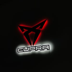 Cupra Led Lighted Metal Sign, SUV Car Logo, Metal Wall Decor, Garage ...