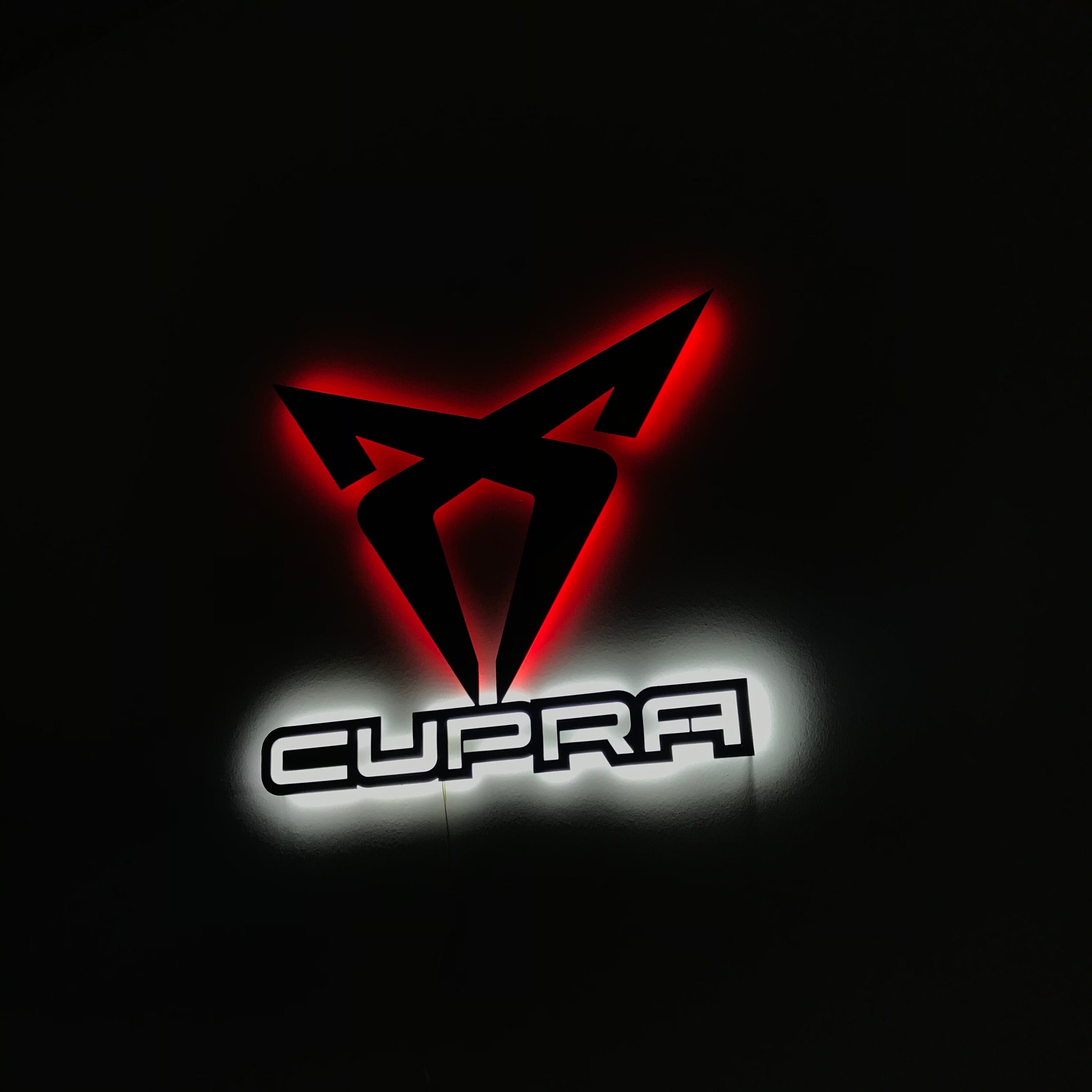Cupra Led Lighted Metal Sign, SUV Car Logo, Metal Wall Decor, Garage ...