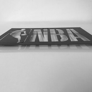 NBA Metal Led Sign, NBA Led Lighted Logo, NBA Led Wall Sign, Sheet ...