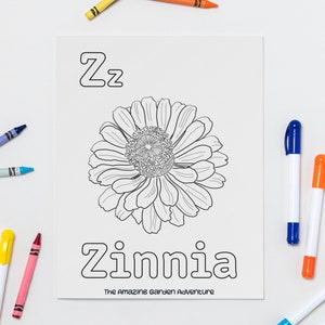 ABC, Kids Coloring, Alphabet Colouring Pages, Al's Coloring Garden - Etsy