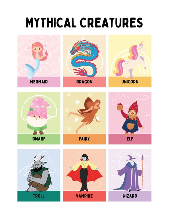 Mythical Creatures List For Kids